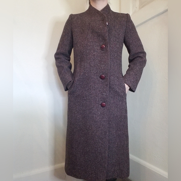 Larry Levine | Jackets & Coats | Womens Vintage Wool Trench Peacoat ...